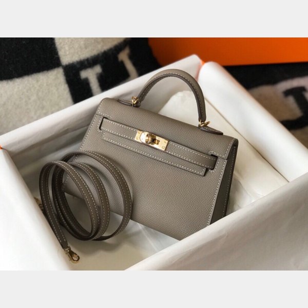 AAA Replica Hermes Mini Kelly Grey Taschen – Luxus Replica Taschen