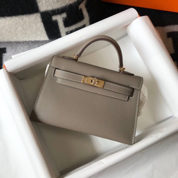 AAA Replica Hermes Mini Kelly Grey Taschen – Luxus Replica Taschen