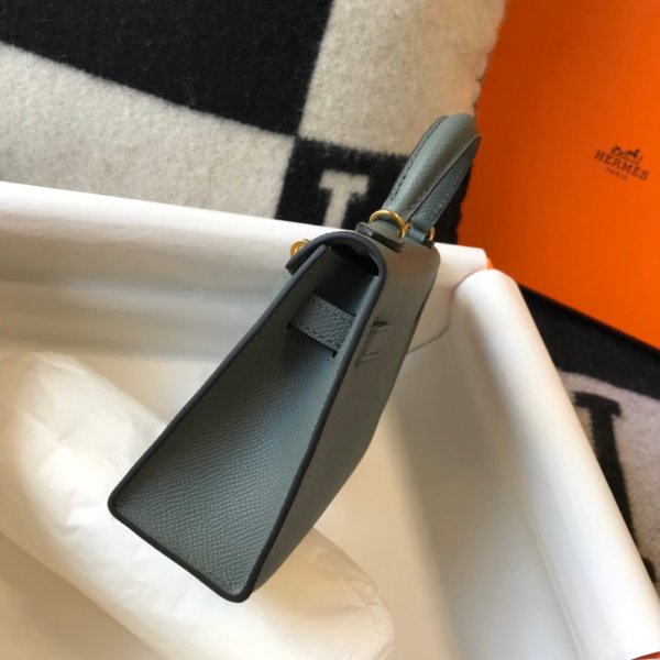 Hermes Replica Mini Kelly Epsom Leder Armygreen -Taschen – Luxus ...